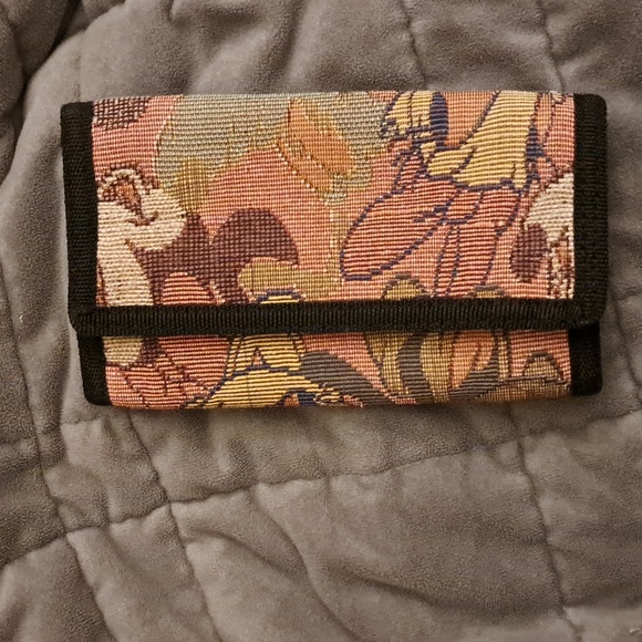 Disney | Bags | Disney Tapestry Mickey Wallet Rare | Poshmark
